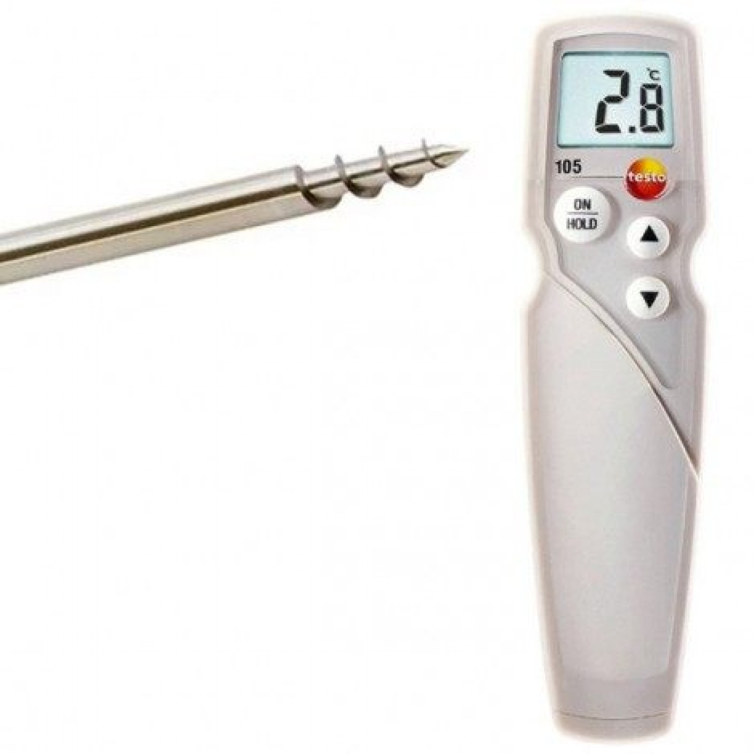 Testo 105 Burgulu Batırmalı Termometre | Donuk Ürünler İçin