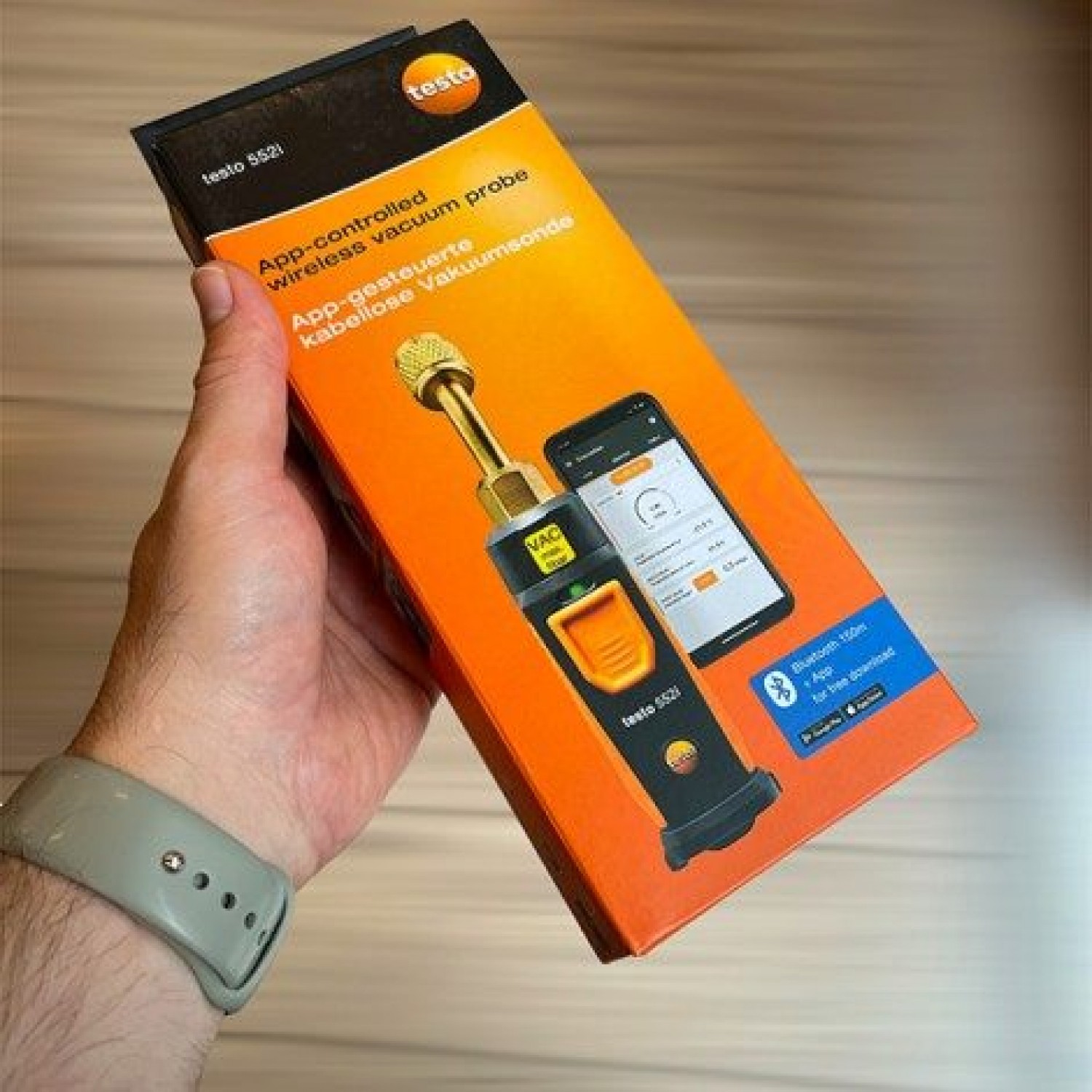 Testo 552i Uygulama Kontrollü Kablosuz Vakum Probu